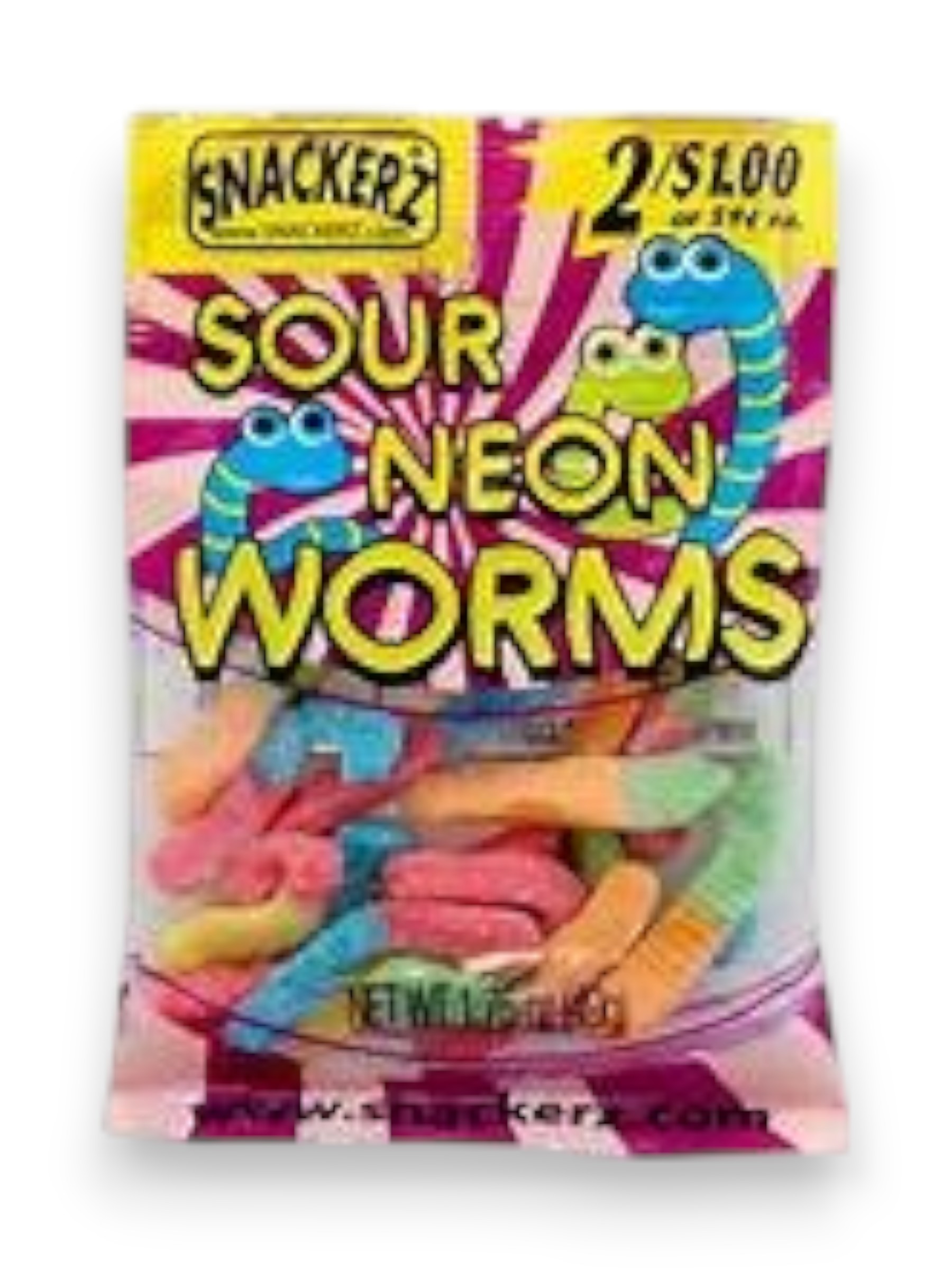 SNACKERZ 2F$2 12CT NEON WORMS - Buy Online | Ace Distributors