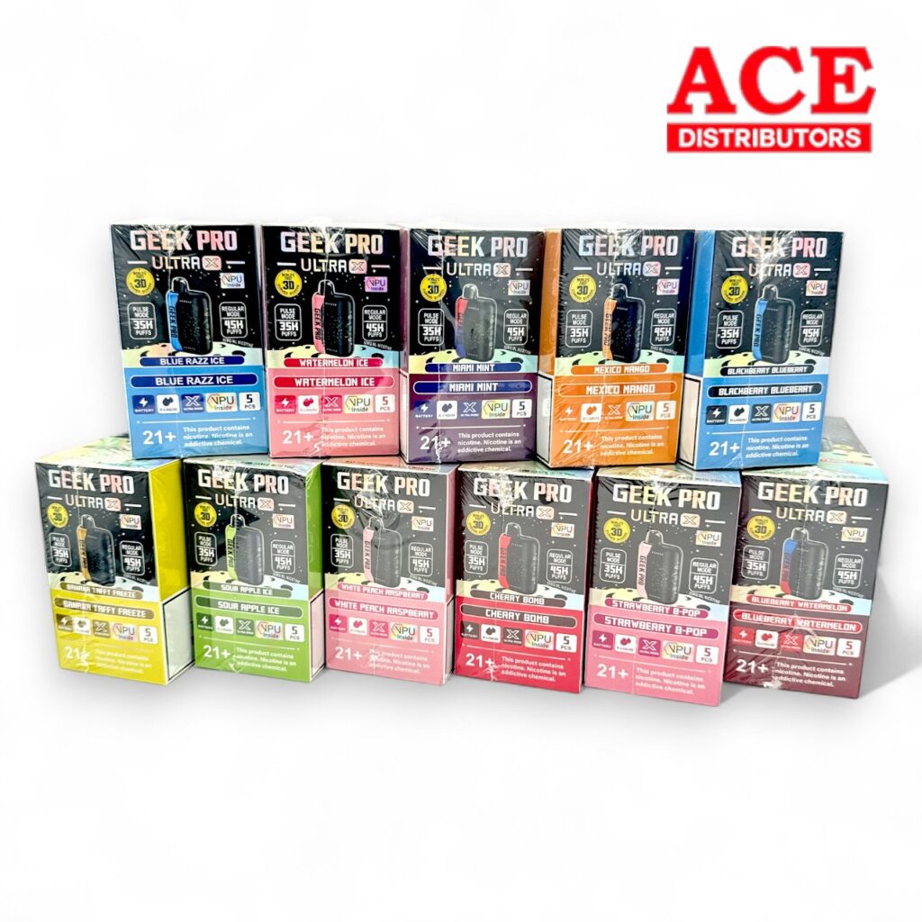 GEEK PRO ULTRA X 50ML 450000 PUFFS 5CT - Buy Online | Ace Distributors